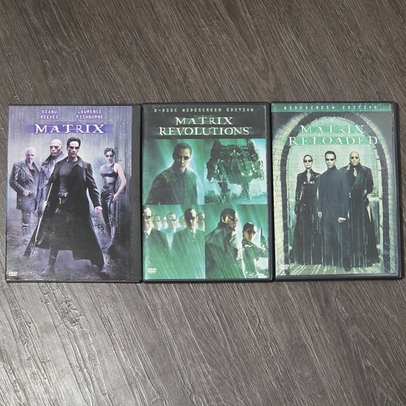 Media | Matrix Dvd Lot 3 Movies Original Trilogy Revolutions | Poshmark